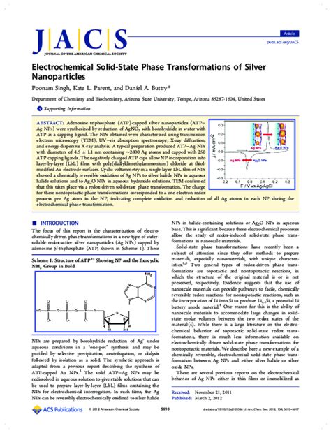 Pdf Electrochemical Solid State Phase Transformations Of Silver