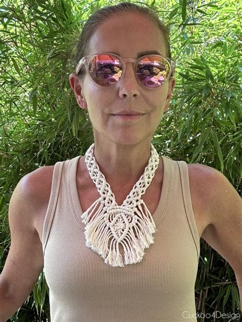 How To Make A Macrame Necklace 3 Different Ways Cuckoo4design