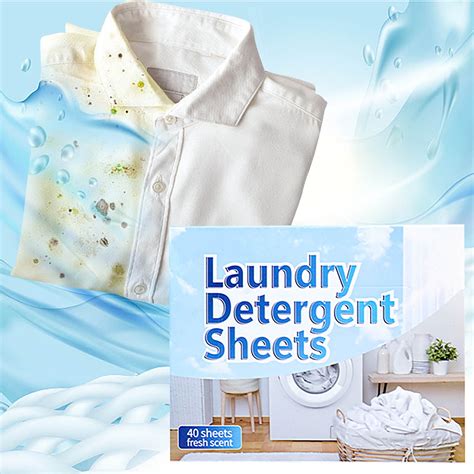 Laundry Detergent Tablets Super Concentrated Stain Remover 40 Sheets