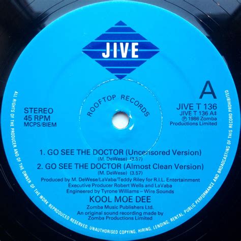 Kool Moe Dee Go See The Doctor Monster Crack All City Records