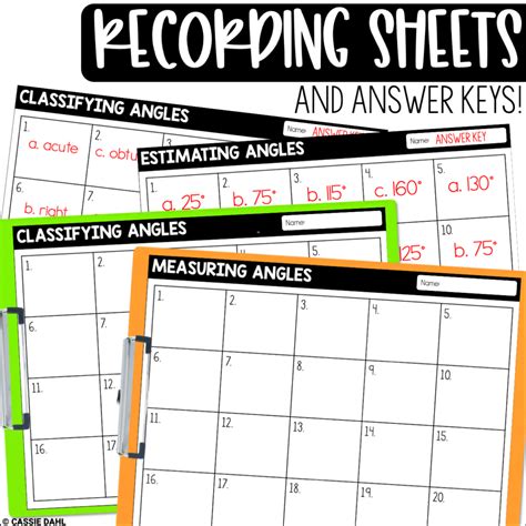 Angle Task Cards Made By Teachers
