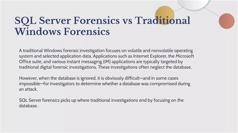 Sql Forensicspptx