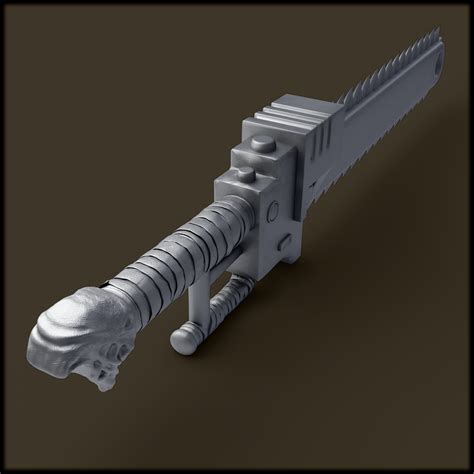 🛰 Chainsword 3d Model Space Marine Cosplay Weapon・ Stl File For 3d