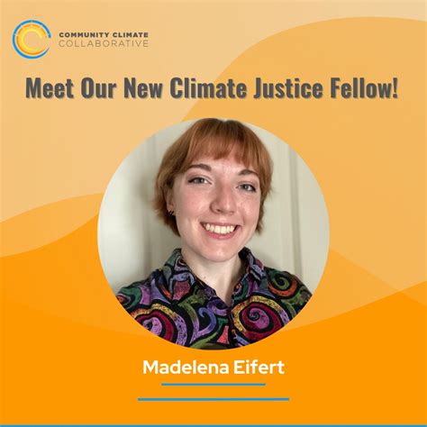 We Are Delighted To Welcome Our New Climate Justice Fellow Madelena