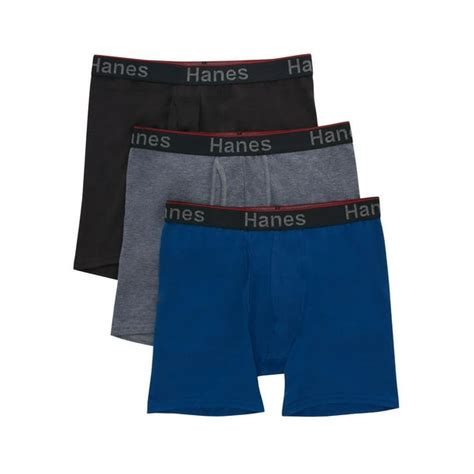Hanes Mens Comfort Flex Fit Total Support Pouch Tagless Boxer Briefs