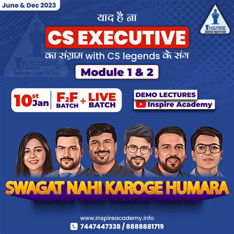 Cs Executive Classes Expert Coaching At Inspire Academy Pune