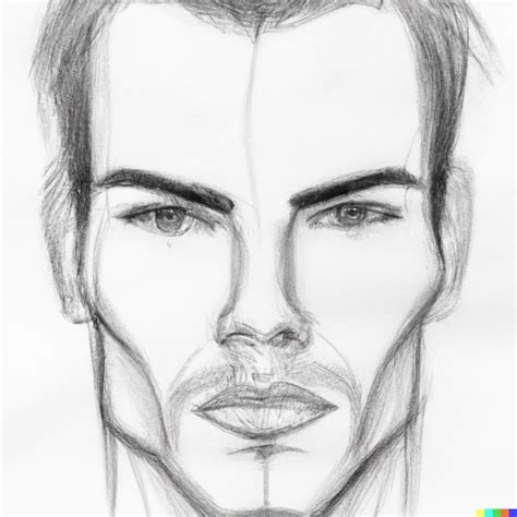 Male Face Sketches Pencil