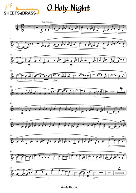 O Holy Night Sheet Music For Brass Sheets4brass