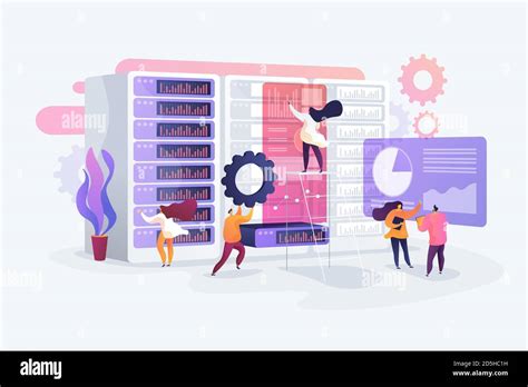 System Administration Concept Vector Illustration Stock Vector Image