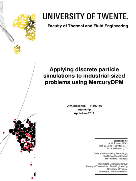 fillable online essay utwente applying discrete particle simulations to