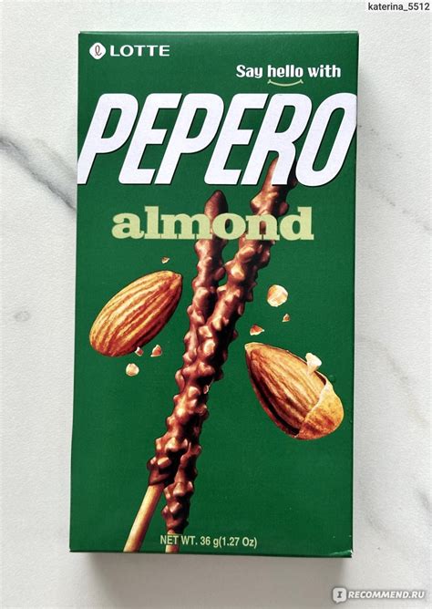 Соломка в шоколадной глазури с миндалем "Almond pepero" (Альмонд Пеперо ...
