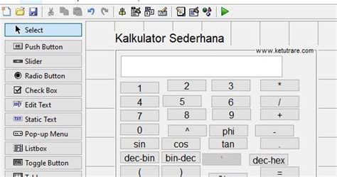 Membuat Desain Button Dengan Rapi Di GUI MATLAB KETUTRARE