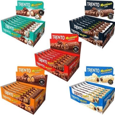 Chocolate Trento Massimo Cx Com 16 Unid De 30 Grs Escolha O Sabor Shopee Brasil