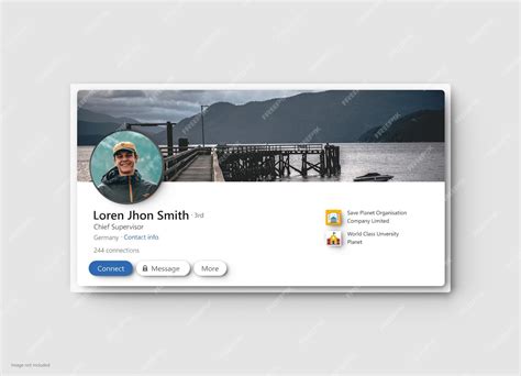 Premium Psd 3d Linkedin Profile Mockup