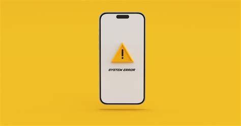 Premium Photo Mobile Error Illustration D Render