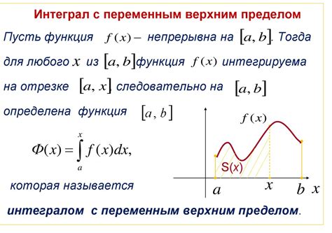 Интеграл с переменным верхним пределом - online presentation