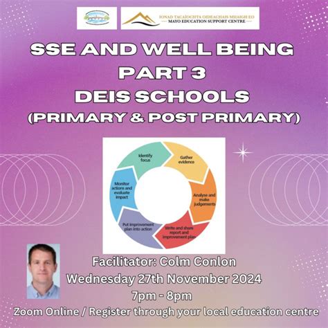 Sse Wellbeing Part 3 For Deis Schools Primary Mayo Education Centre