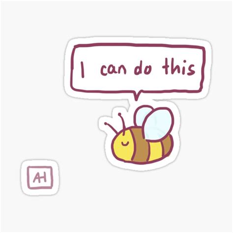 Positive Bee Sticker For Sale By Whydocowsfall Redbubble