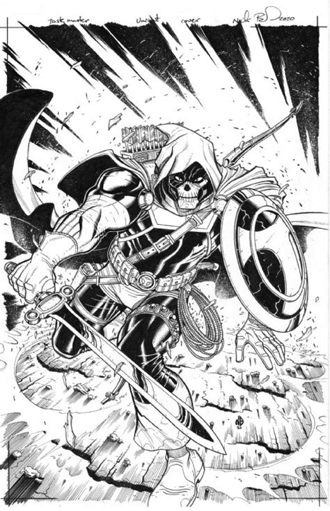 Taskmaster 2020 1 Variant Cover Comic Art Art Comic Art Comic