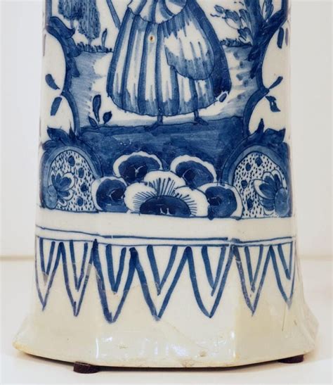 Dutch Delft Vases By Jan Jansz Van Der Kloot From The 19th Century For