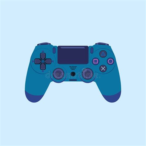 Modern Gaming Controller With Sleek Ergonomic Design Stock Illustration