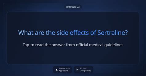 What Are The Side Effects Of Sertraline