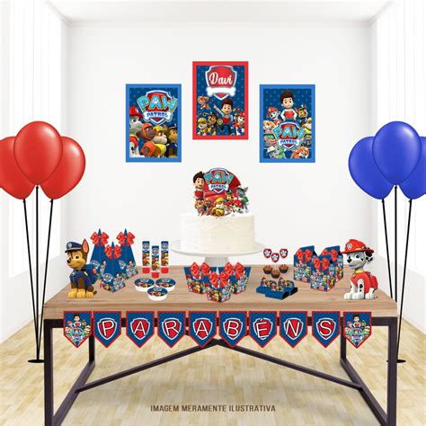 Kit Festa Em Casa Patrulha Canina Elo7 Produtos Especiais
