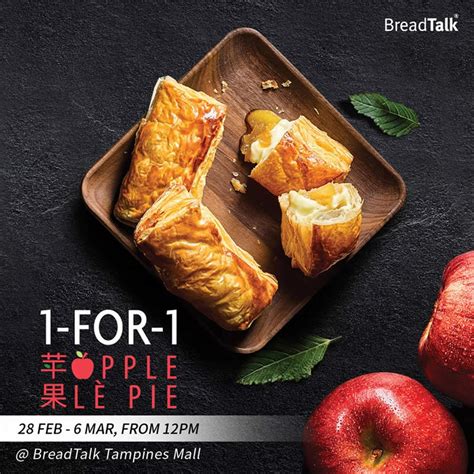 Expired Breadtalk Offers 1 For 1 On Their Irresistible Apple Lè Pies At New Tampines Mall