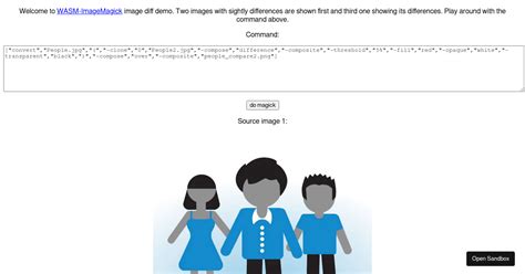 wasm imagemagick examples codesandbox