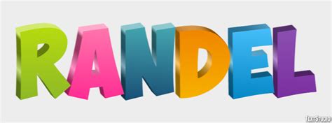Randel Multi Color For The New Year Text Effect Generator