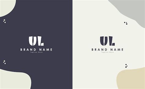 Premium Vector Ul Letters Vector Logo Design