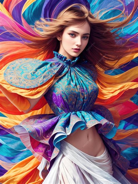 A Woman With Blonde Hair And A Blue Shirt Is Laying On A Bed With