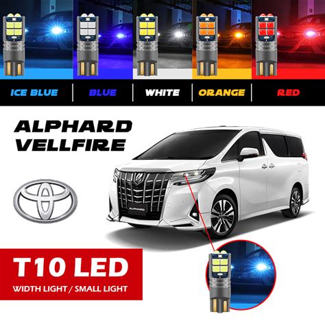 1pc Toyota Alphard Vellfire T10 W5w Bulb Small Headlight Dome Light Boot License Plate Lampu