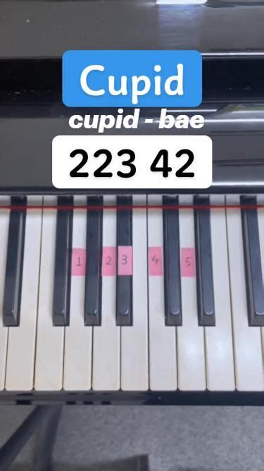 Cupid Bae Piano Teaching Easy Piano Songs Piano Lessons