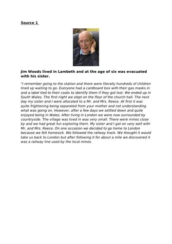 Ww2 Evacuation Investigation Upper Ks2 Teaching Resources