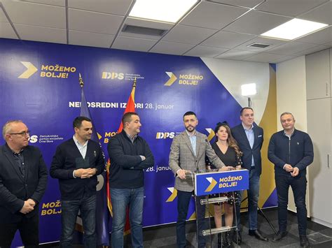 Danijel Živković Izabran Za Predsjednika Dps Za Potpredsjednike Izabrani Ivan Vuković