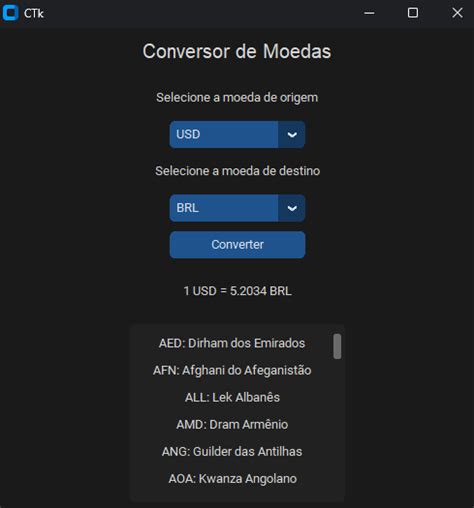🪙 Projeto Conversor De Moedas Com Python