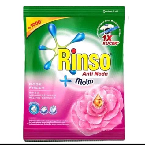 Jual Rinso Molto Sachet Sabun Cuci Baju Shopee Indonesia