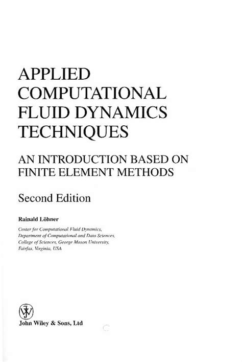 Pdf Applied Computational Fluid Dynamics Techniques Dokumentips