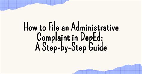 How To File An Administrative Complaint In Deped A Step By Step Guide Teacherph