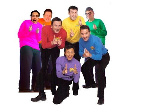 The Wiggles Green Wiggle Orange Wiggle And Pink Wiggles Wiggles
