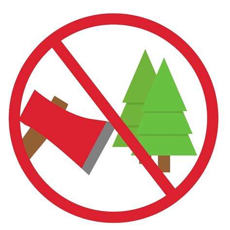 Premium Vector Stop Cutting Down Live Trees