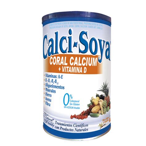 Calci Soya Coral Calcium Envíos A Colombia Fco 400 G
