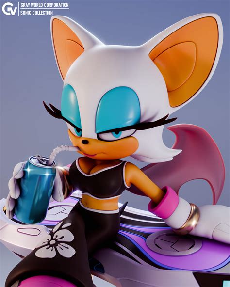 Rouge Sonic Riders Sonic The Hedgehog 3d Model By Gray World
