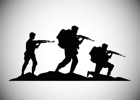 Military Silhouette Clip Art