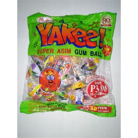 Yakee Super Asim Gum Ball 27 Pcs 25 2 Sold Per Pack Shopee Philippines