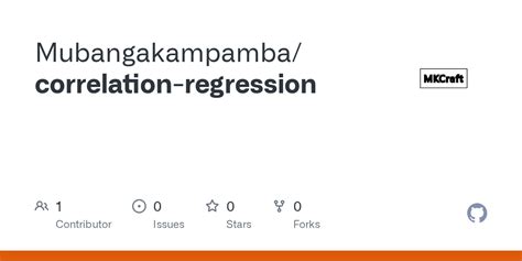 Github Mubangakampambacorrelation Regression