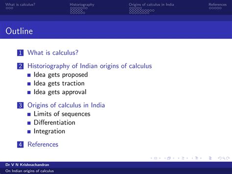 The Untold Story Of Indian Origins Of Claculus Ppt