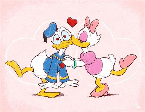 Donald Duck And Daisy Duck Love