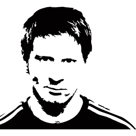 Stencil Drawing Messi At Christine Voss Blog